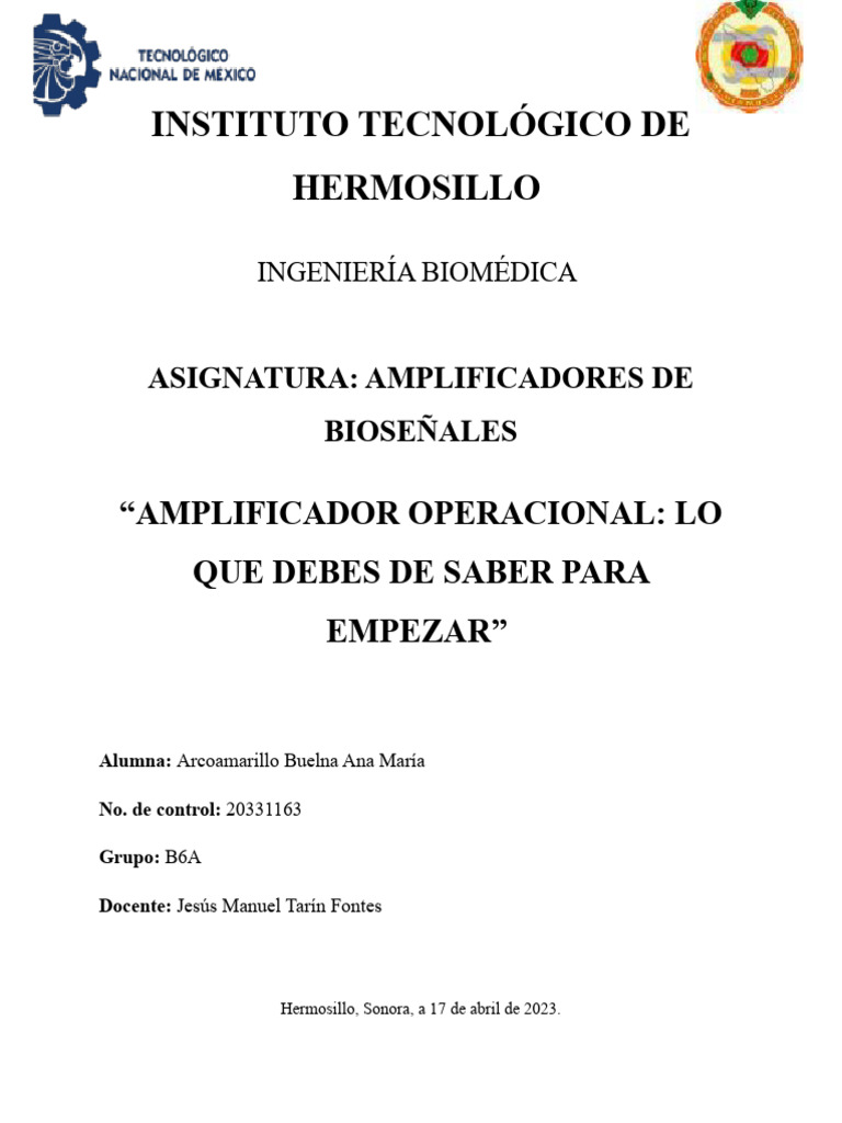 Instituto Tecnológico de Hermosillo | PDF