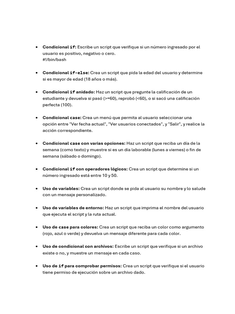 Condicional If Escribe Un Script Que Verifique Si Un Número | PDF