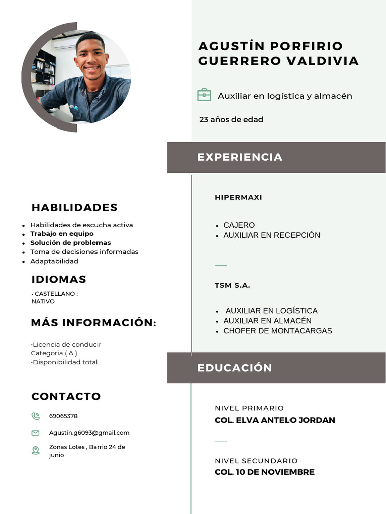 Agustin Valdivia CV | PDF