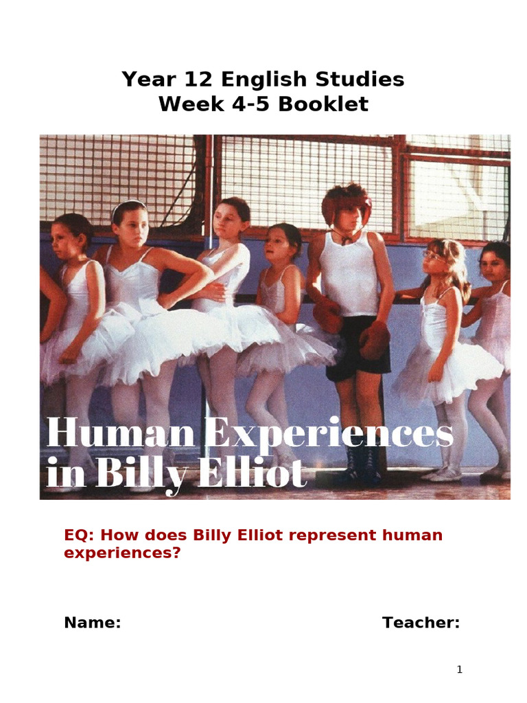 Analyzing Adversity in Billy Elliot | PDF