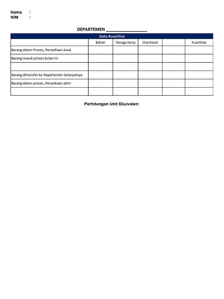 Kertas Kerja UAS | PDF