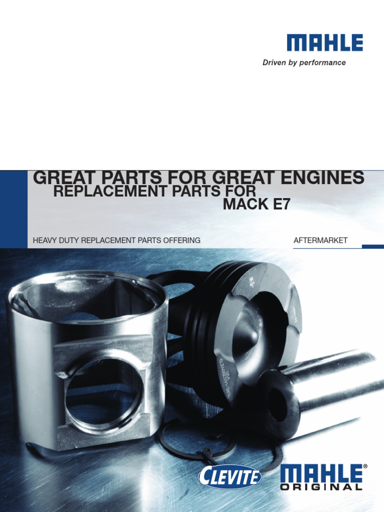 PARTS ENGINE Mack-E7-Hd-1-115 | PDF | Piston | Engineering