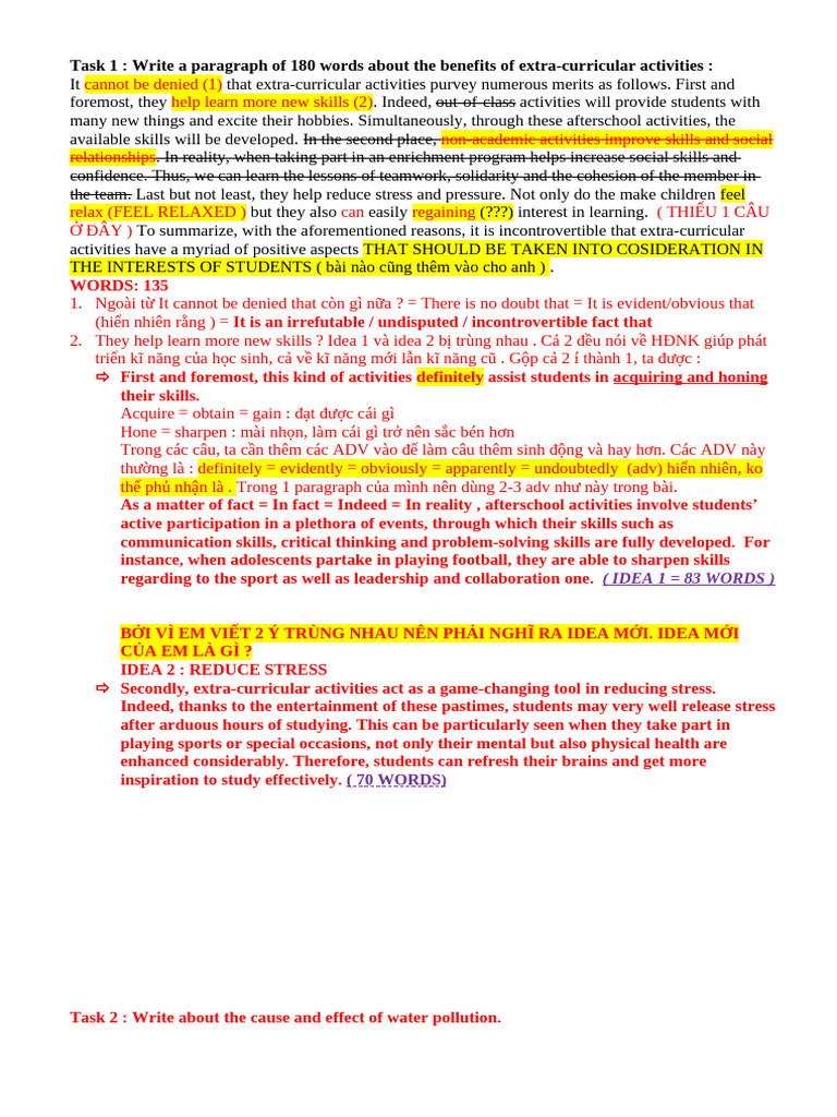 Paragraph Grade 8 | PDF