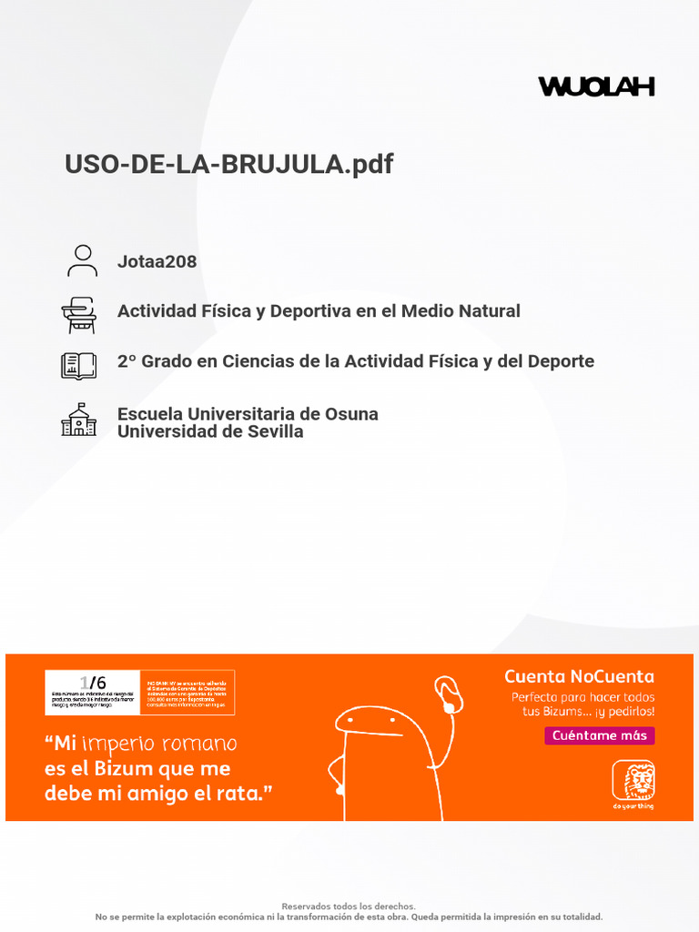 Uso de La Brujula | PDF | Aprendizaje | Cognición