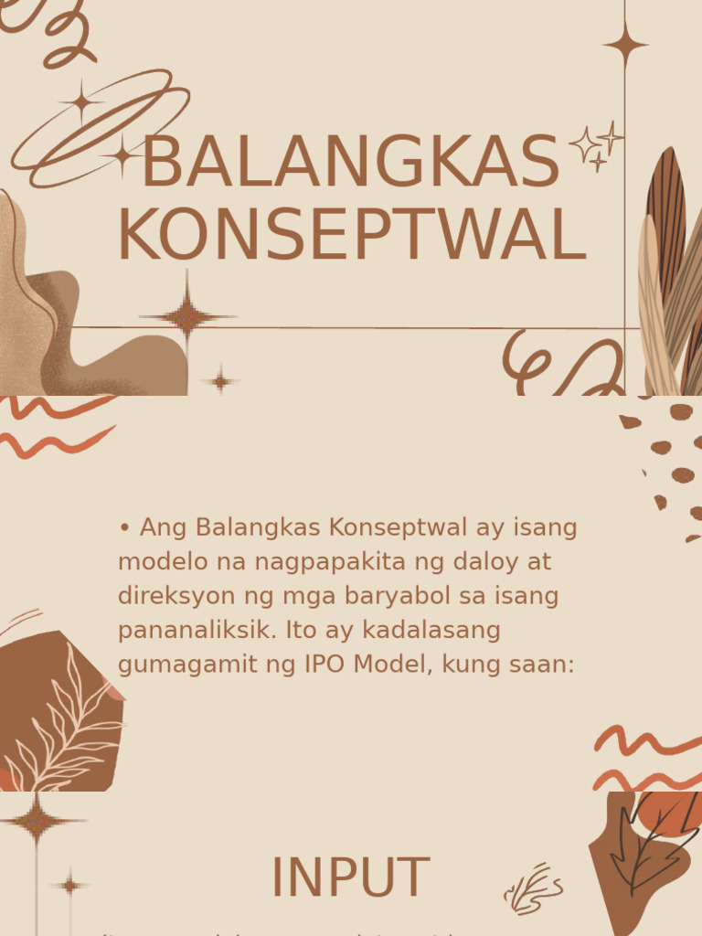 Balangkas Konseptwal 1 | PDF