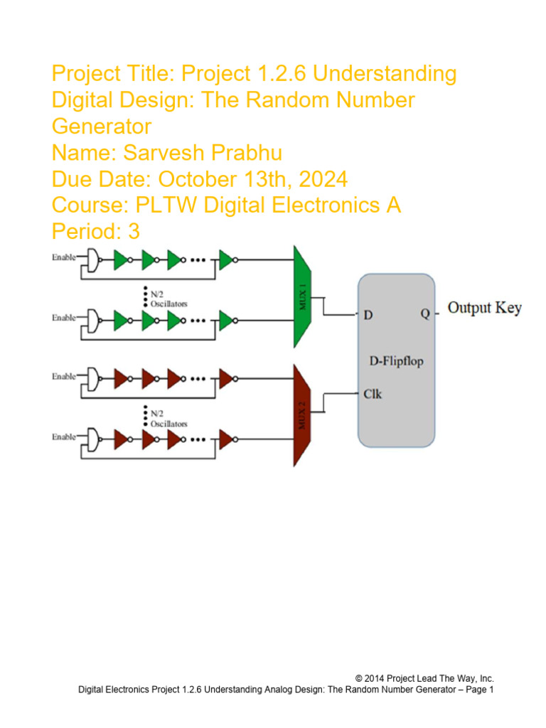 2.1.6 Digital Electronics Project | PDF | Frequency | Digital Electronics