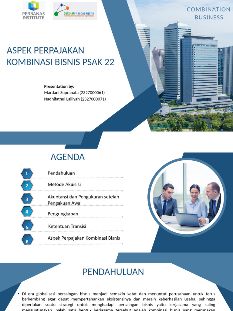 Aspek Perpajakan PSAK 22 | PDF