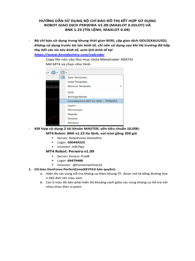 Huong Dan Su Dung Bo Chi Bao Cho Bot Perwira - BNK | PDF
