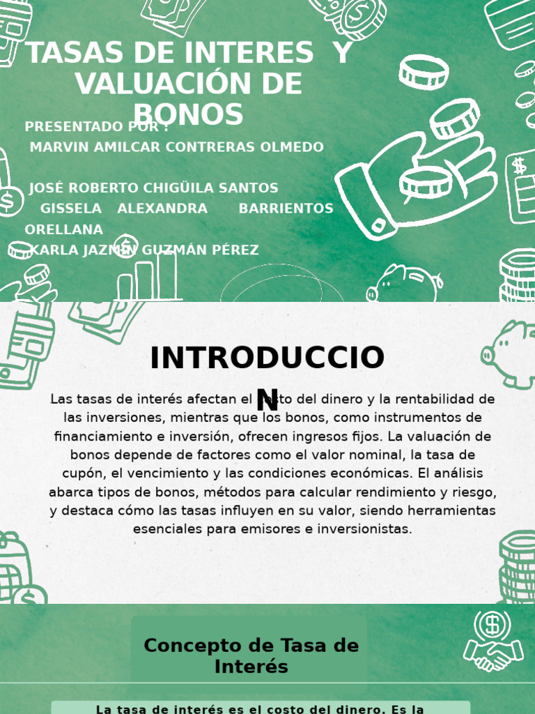 Tasas de Interés y Valuación de Bonos | PDF | Inflación | Interés