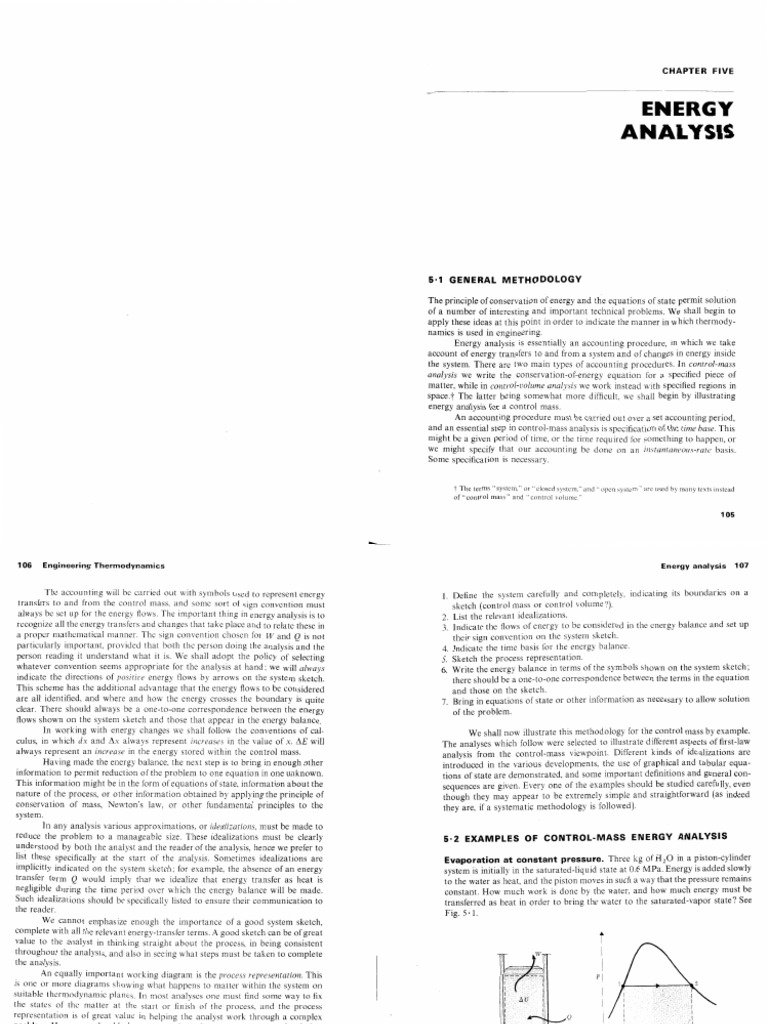 Energy Analysis | PDF | Enthalpy | Heat