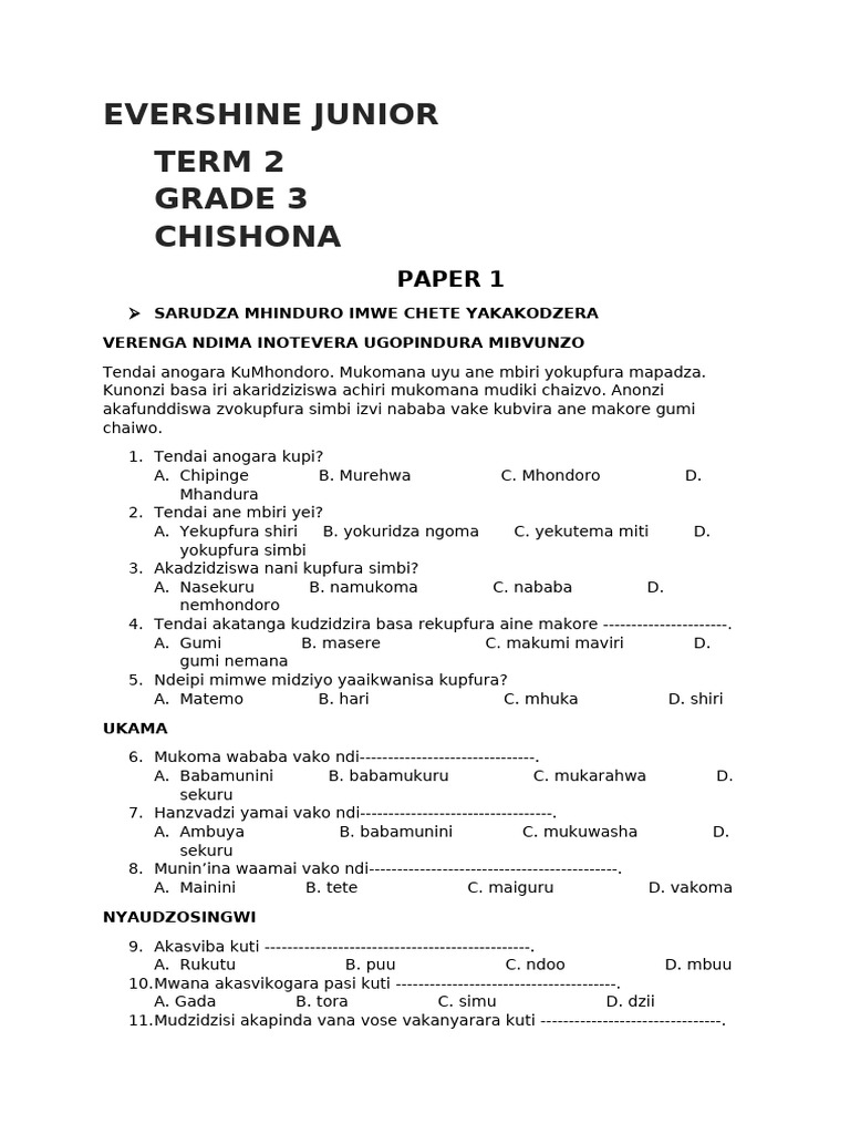 Mhuka Yandinofarira Rondedzero | PDF | Languages | Foreign Language Studies