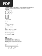 Stress-Strain Problems with Solutions | PDF