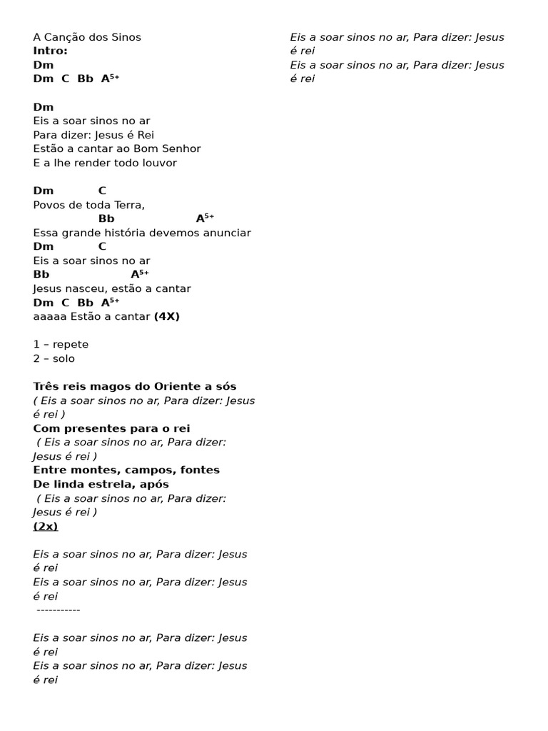 A Canção Dos Sinos | PDF