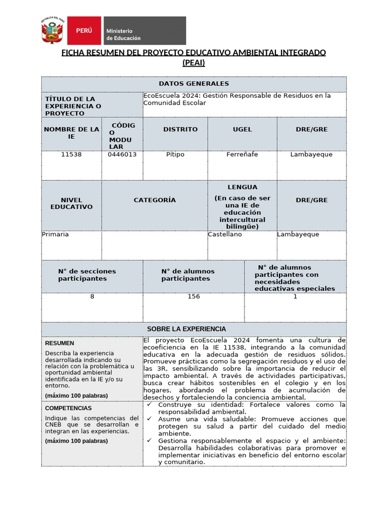 EcoEscuela 2024: Gestión de Residuos Sólidos | PDF | Reciclaje | Residuos