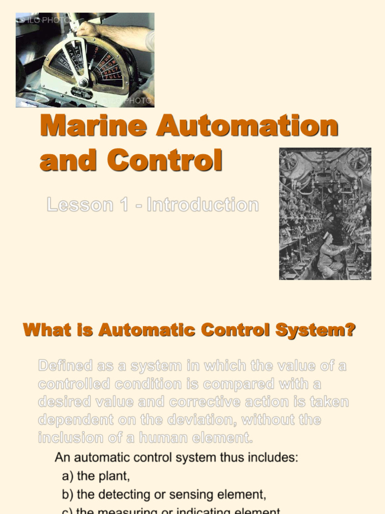 Marine Automation and Control | PDF | Valve | Pressure Measurement