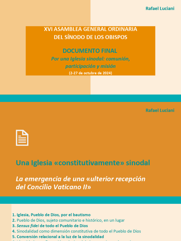 Rafael Luciani - Perspectiva Eclesiológica | PDF | Iglesia Católica ...