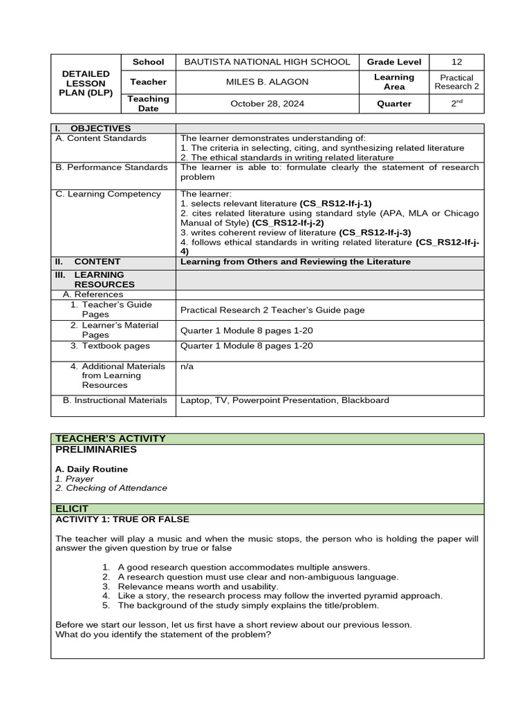 DLP 1 | PDF | Literature Review | Plagiarism