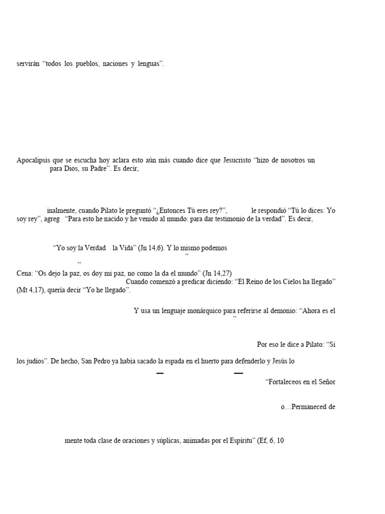 Cristo Rey (B) 2024 Un Rey y Un Reino Eternos | PDF | Jesús | Cristo ...