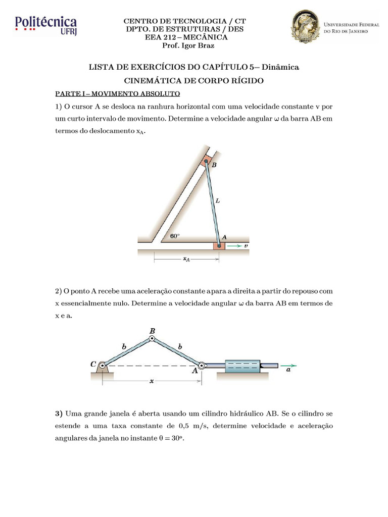 Lista de Exercícios Do Capítulo 5 - Din | PDF