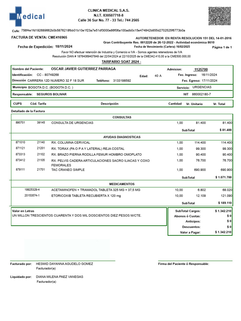 Crreporte - 2024-11-23T101449.483 | PDF | Sistema musculoesquelético | Sistema esquelético
