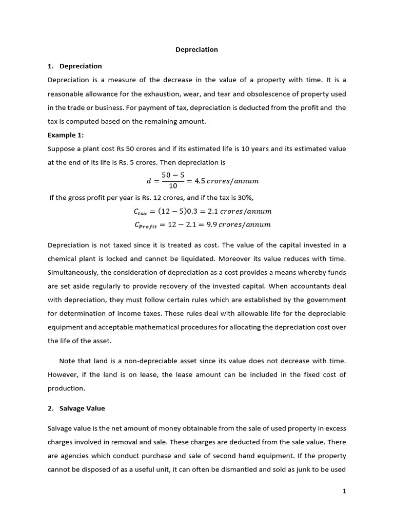 Depreciation | PDF | Depreciation | Economies