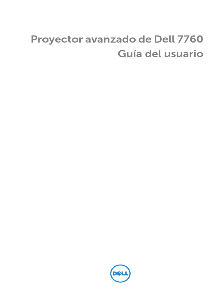 Projector - Dell-7760 - User's Guide - Es-Mx | PDF | Dirección IP | USB