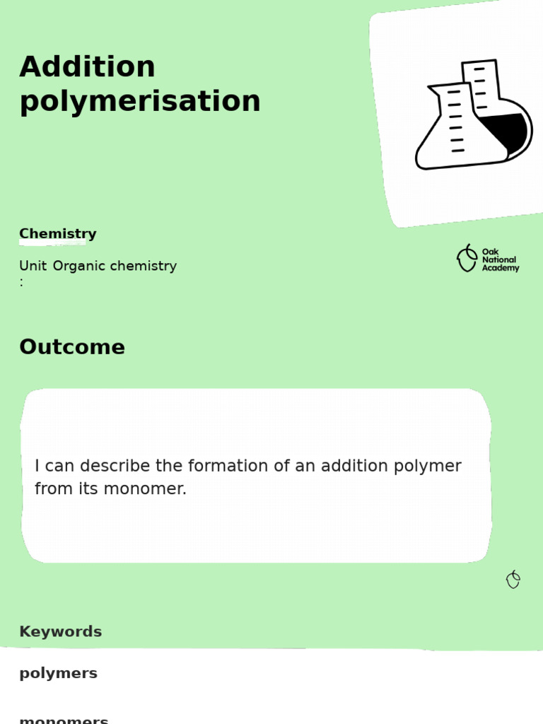 Addition Polymer | PDF | Polymers | Polymerization