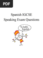 Essential Spanish Phrases for Grade 9 | PDF | Linguistics | Grammar