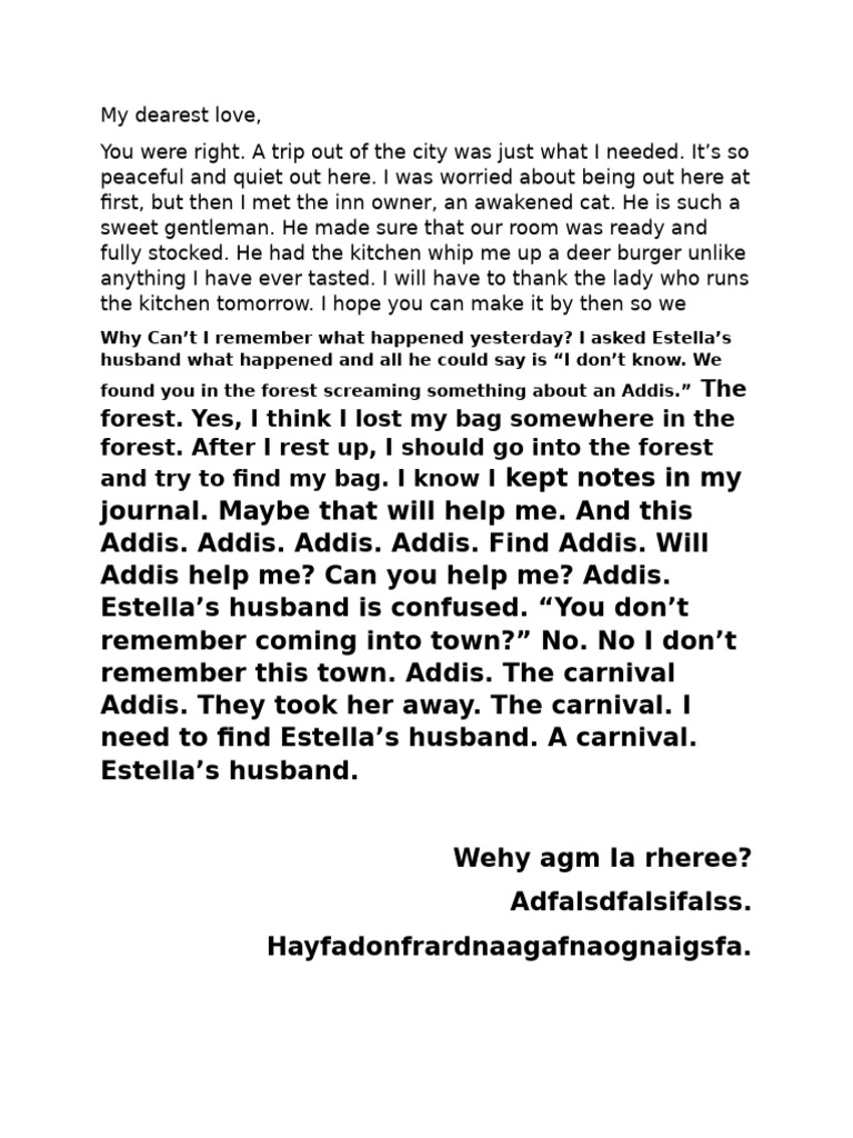 Carnival of Terror Letter | PDF