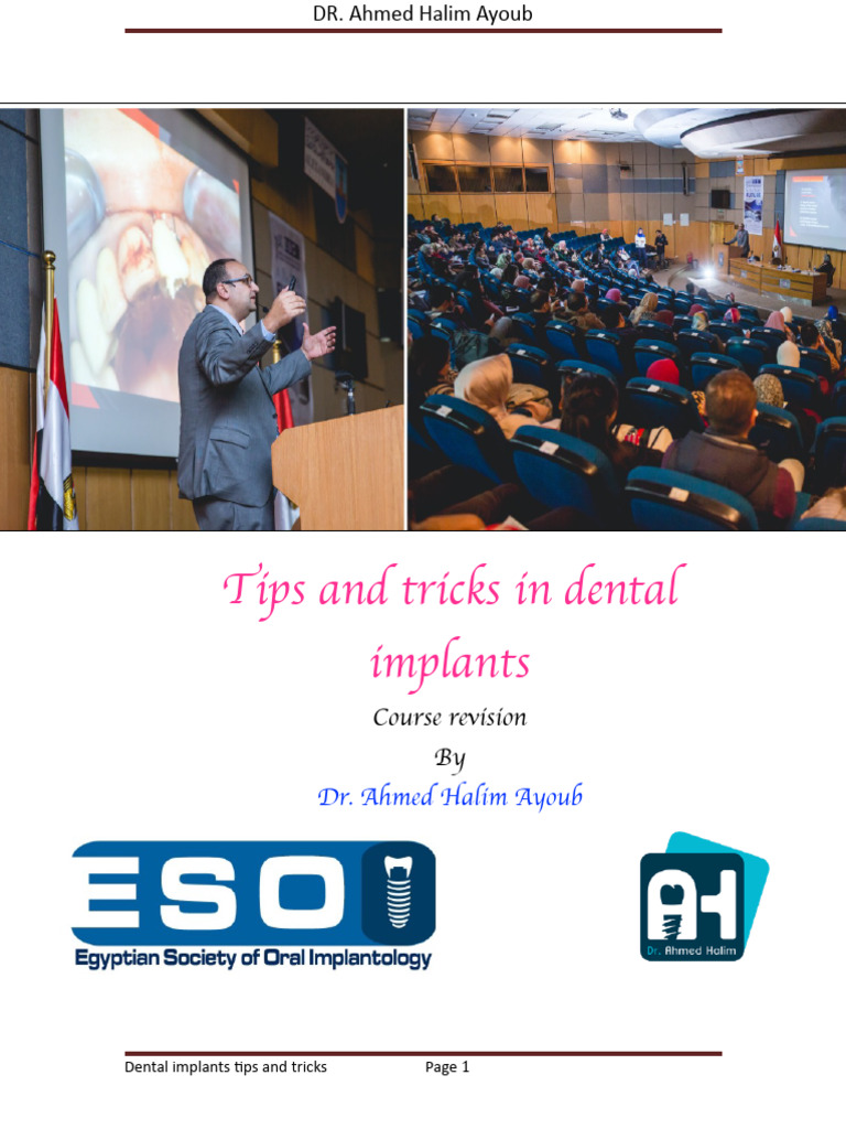Tips and Tricks Final | PDF | Dental Implant | Periodontology
