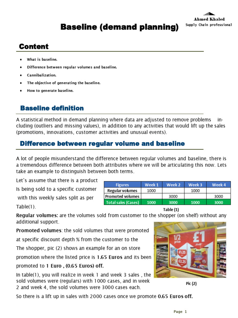 Baseline Forecasting | PDF | Forecasting | Moving Average