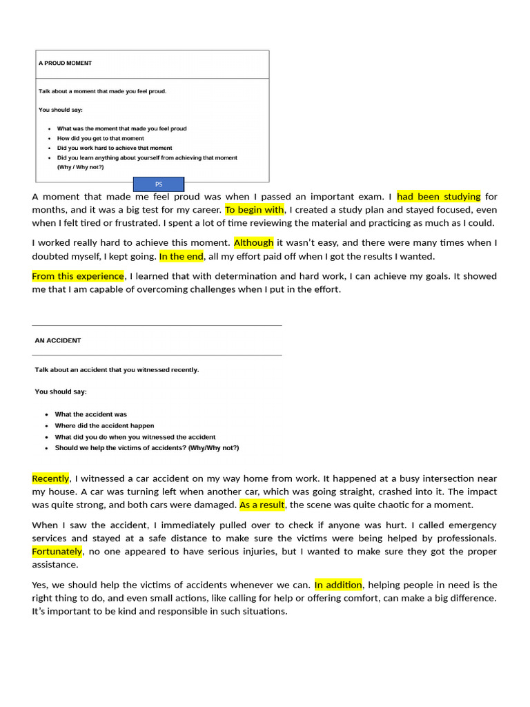 SPM Trial Speaking Part 2 | PDF