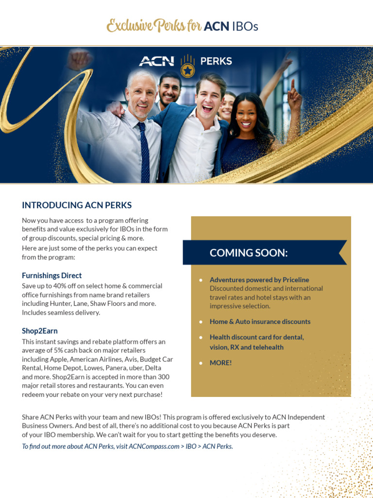 ACN Perks Flyer ADA 061622 Revised | PDF