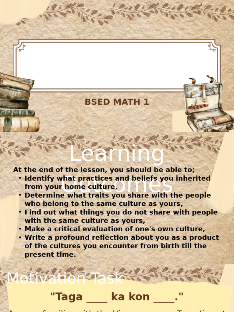 Anthropological Perspective (BSED MATH 1) - FINAL | PDF | Social Psychology | Behavioural Sciences