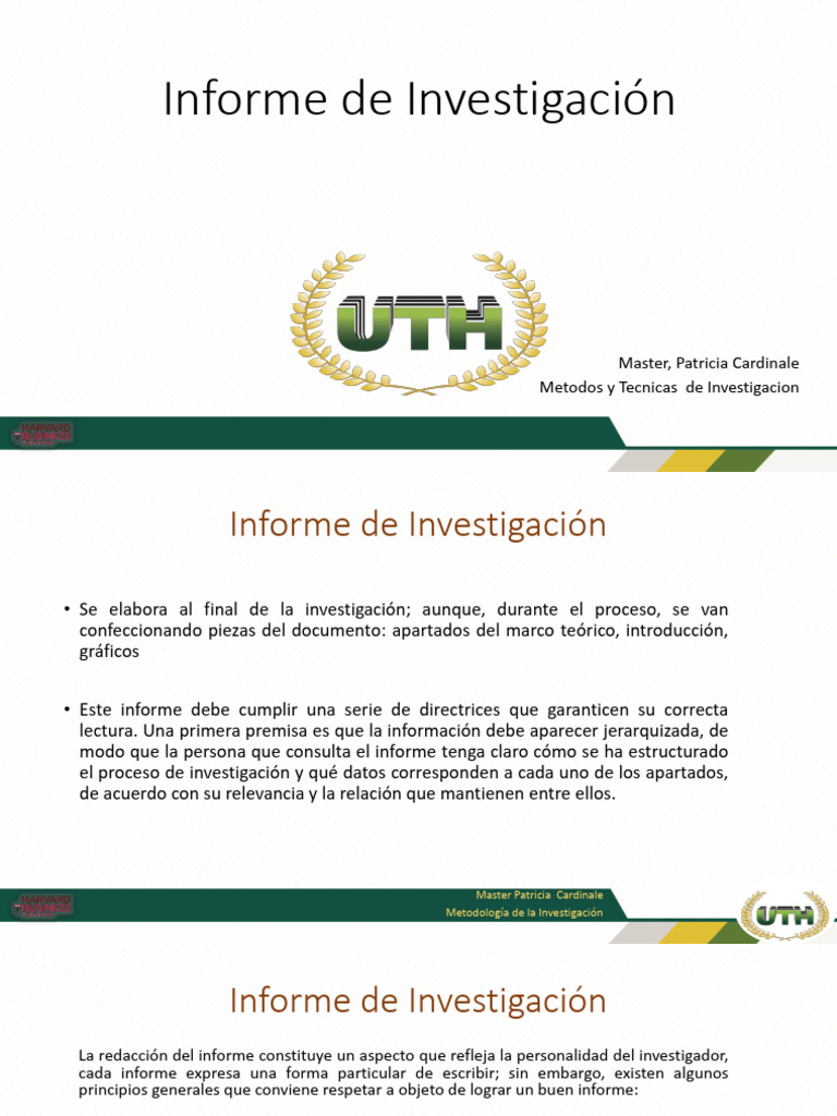 Informe de Investigacion Cientifica | PDF | Presupuesto | Bibliografía