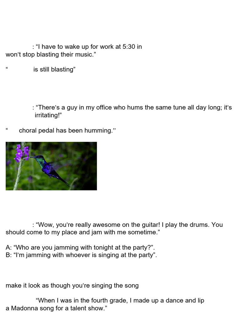 Music-Related Verbs and Their Meanings | PDF