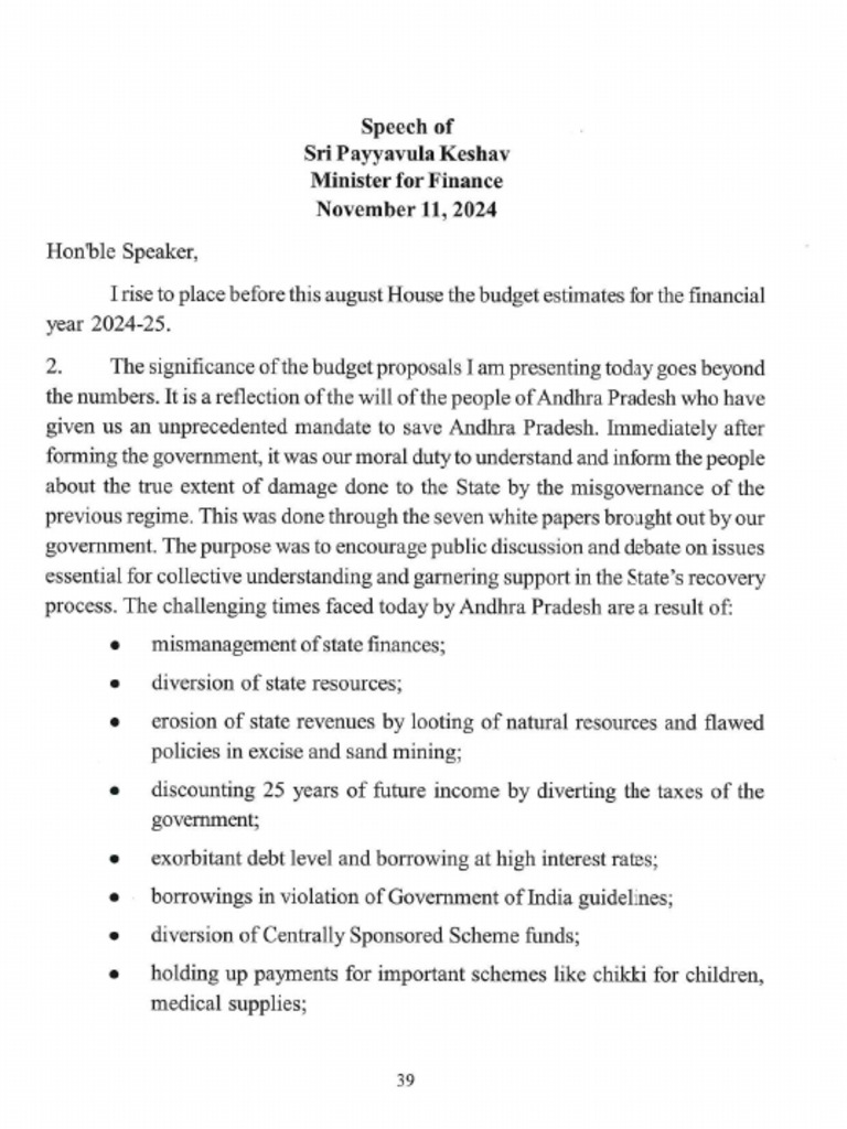 AP Budget - 24 - 25 (English) (1) - Compressed | PDF