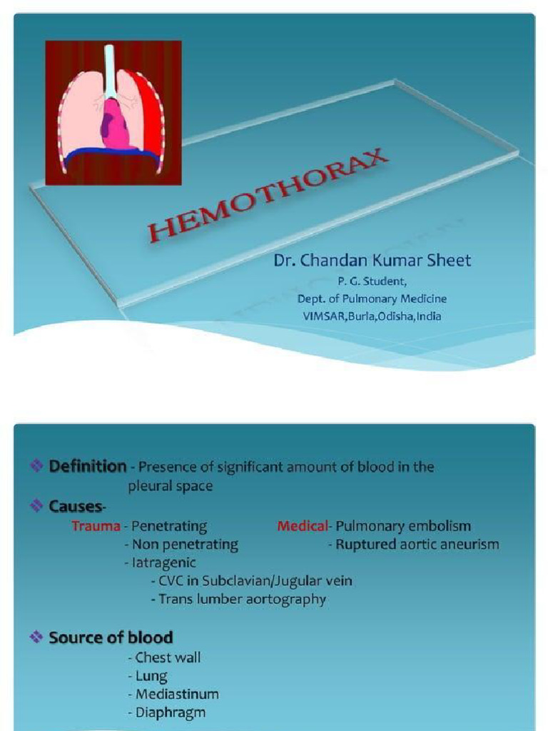 Hematothorax Pdf