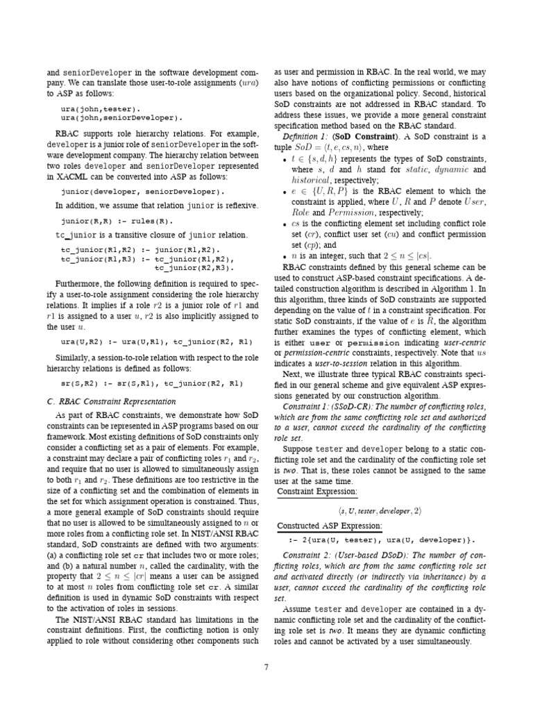 Seniordeveloper: Sod Constraint | PDF | Applied Mathematics | Computing