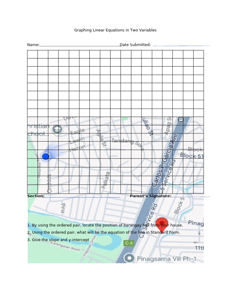 Graphing Linear Equations in Two Variables 11 | PDF