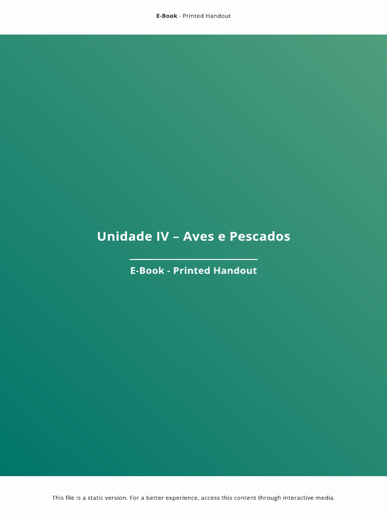 16 - Aves e Pescados | PDF