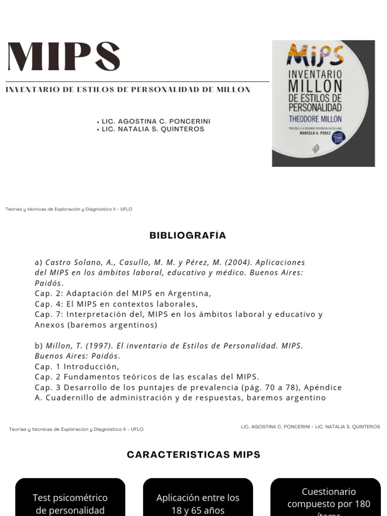 Mips 2024 | PDF | Sicología | Conceptos psicologicos