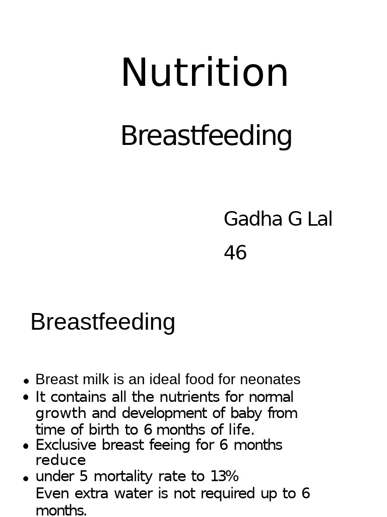 Breast Feeding 1 | PDF | Lactation | Breastfeeding