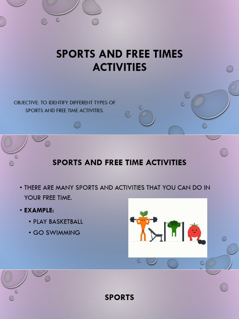 Sports and Free Times Activities | PDF