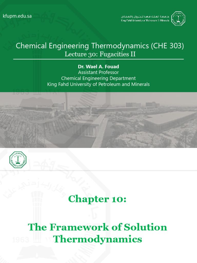 Lecture 30 CHE303 | PDF | Chemical Equilibrium | Physical Quantities Lecture 30 CHE303 | PDF | Chemical Equilibrium | Physical Quantities