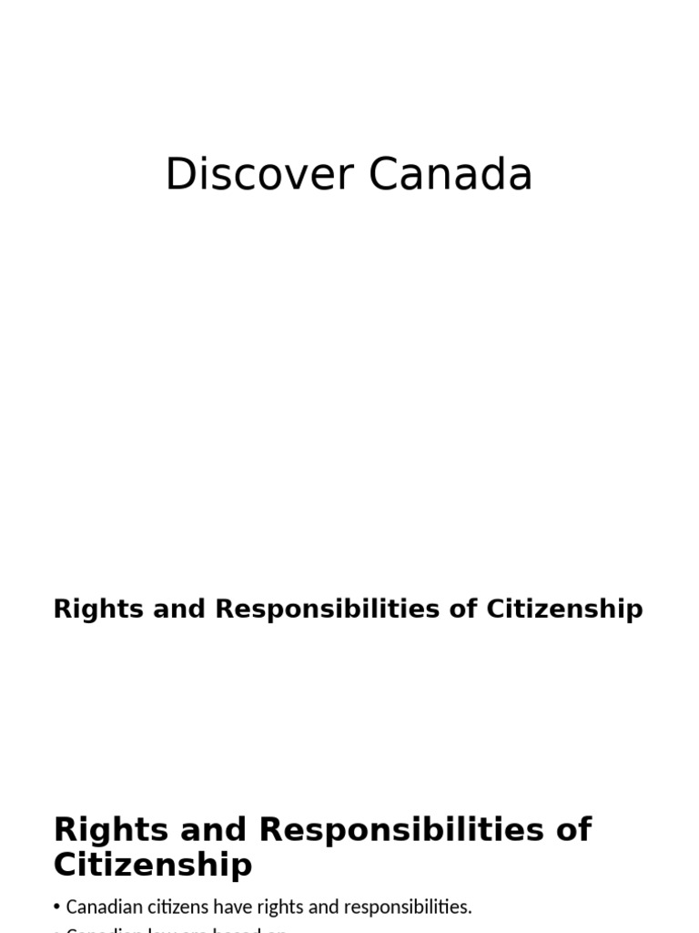 presemtion | PDF | Canada | Constitution