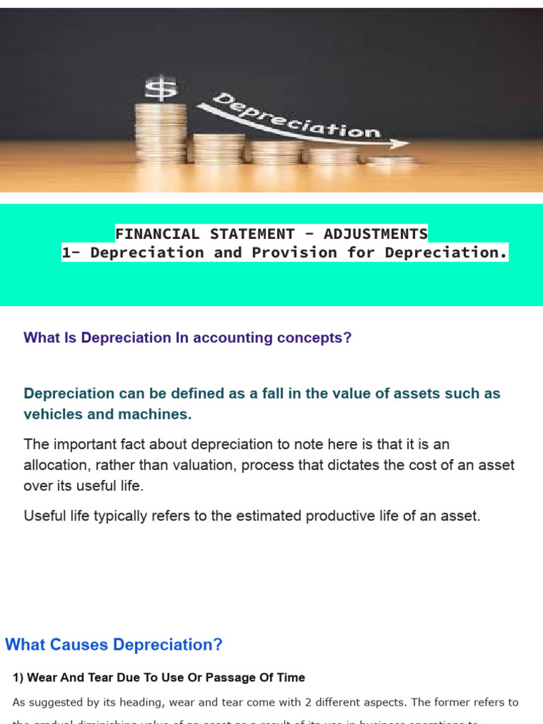 Depreciation | PDF | Depreciation | Expense