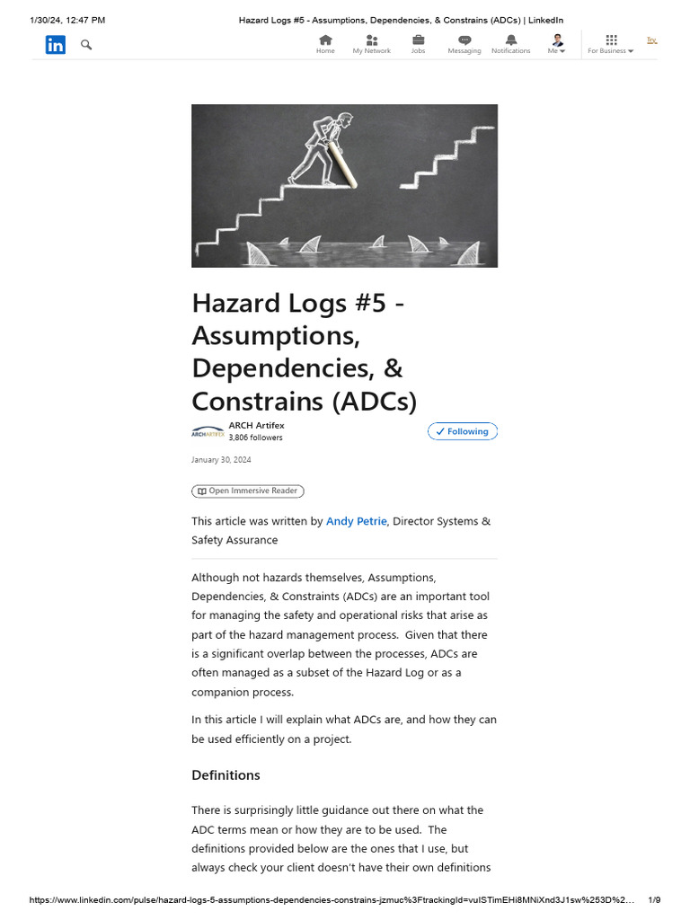 Managing Assumptions and Dependencies | PDF | Risk | Business
