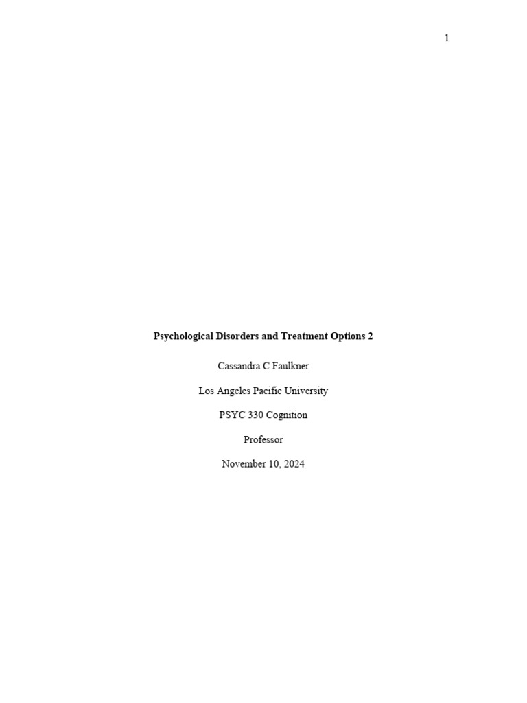 Final Psychological Paper 2 Cognition | PDF | Rational Emotive Behavior ...