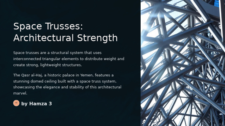 Space Trusses Architectural Strength | PDF